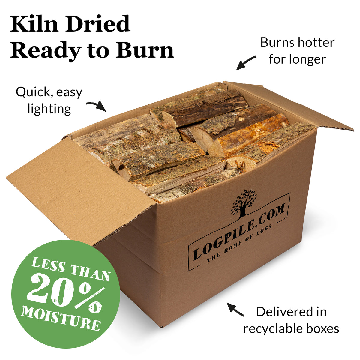 Pizza Oven Hardwood Logs - Kiln Dried & Sustainably Sourced – Logpile